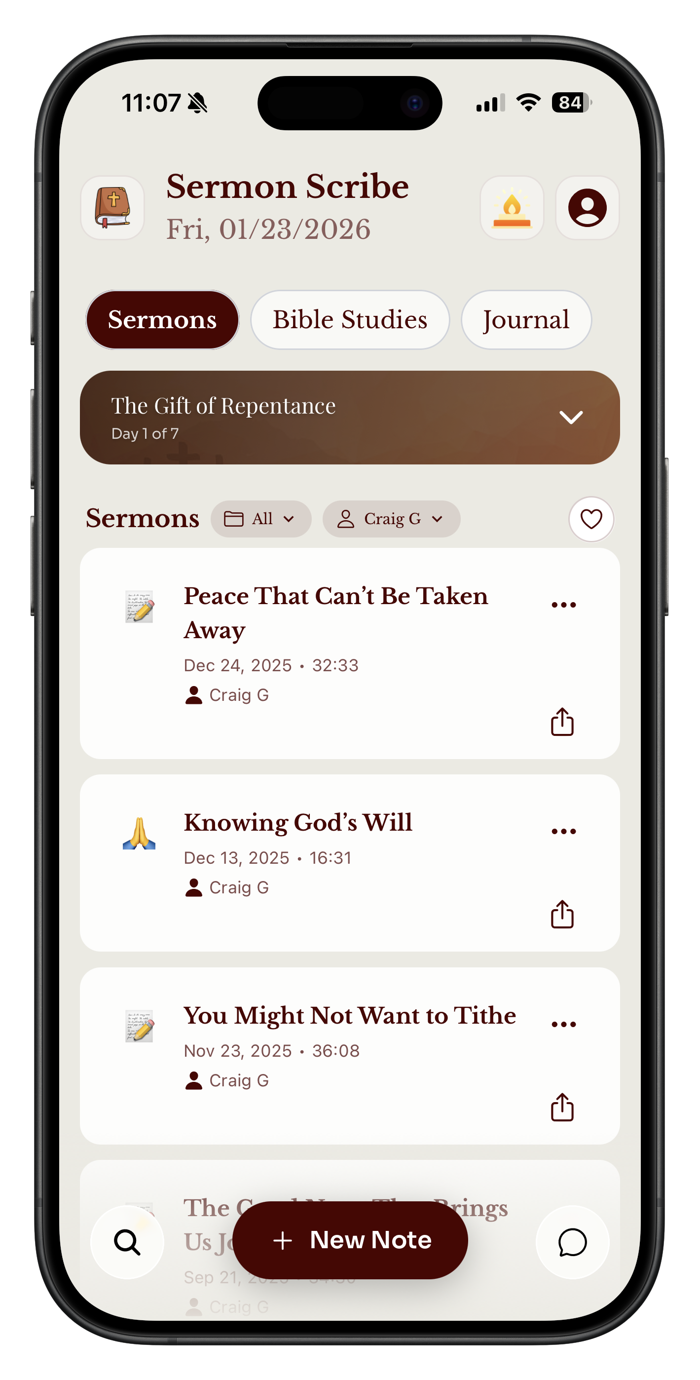 Sermon Scribe App